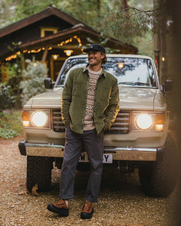 Kodiak 2.0 Sherpa-gefüttertes Cord-Overshirt Khaki – Passenger