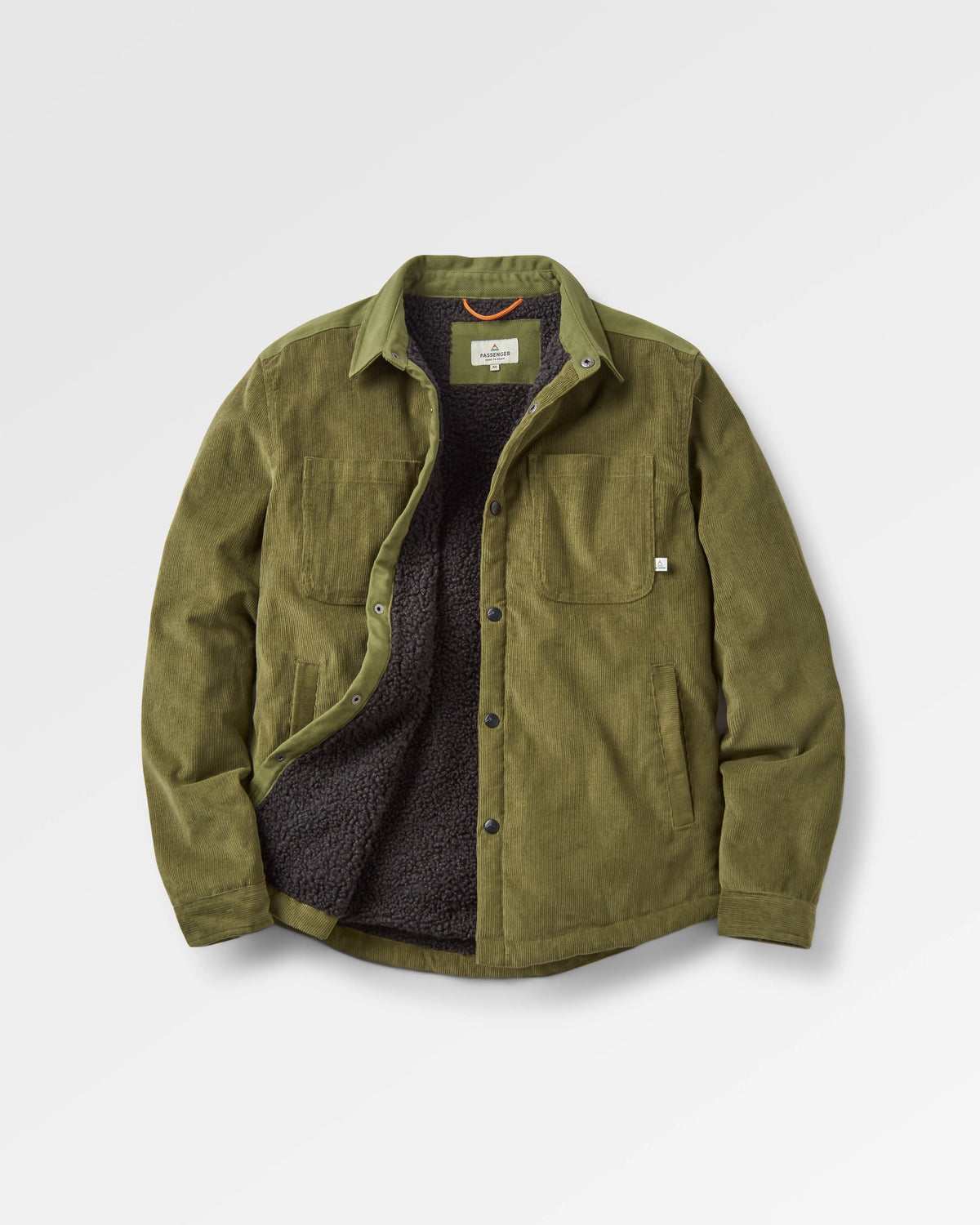 Kodiak 2.0 Sherpa-gefüttertes Cord-Overshirt Khaki – Passenger